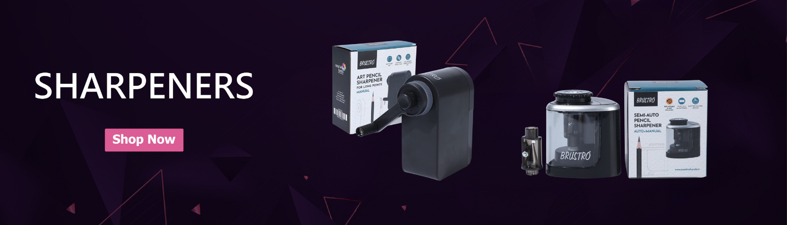 Sharp and Ready: Brustro Sharpeners for Precise Artistic Tools/Buy now ...