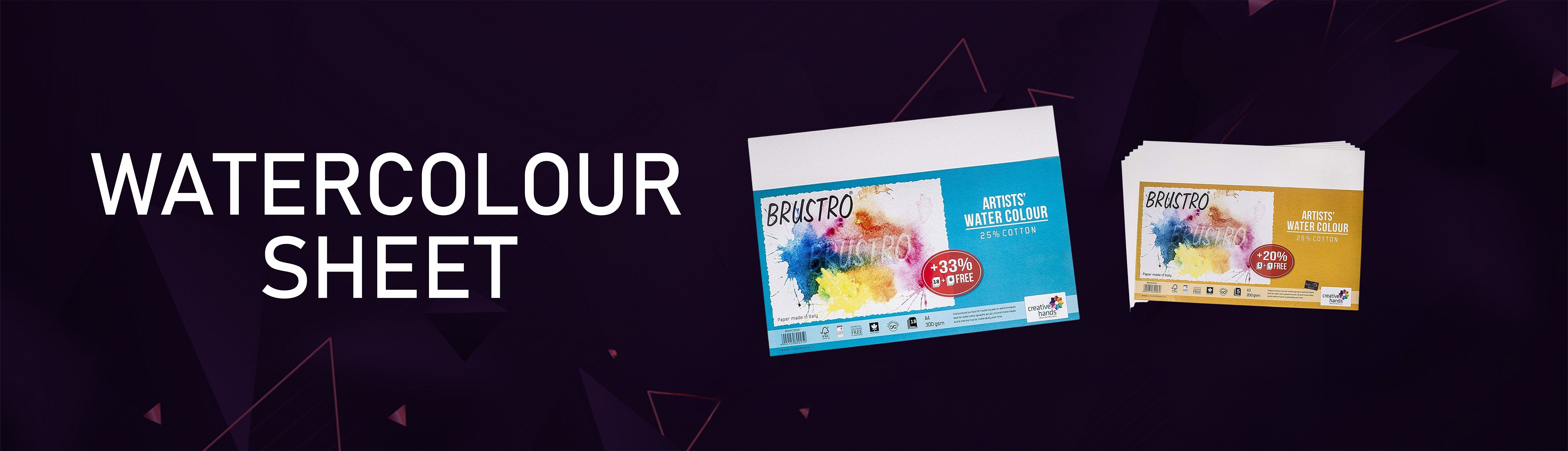 Endless Creativity: Brustro Watercolour Sheets for Artistic Mastery ...