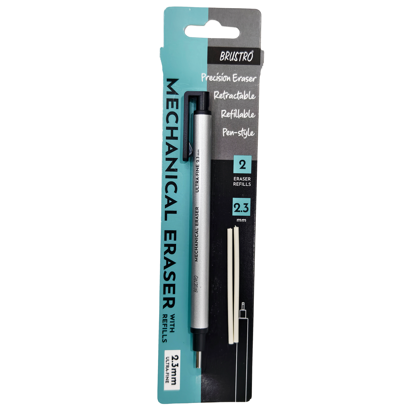 BRUSTRO Mechanical Precision Retractable Eraser | 2.3mm - Ultra-Fine T ...